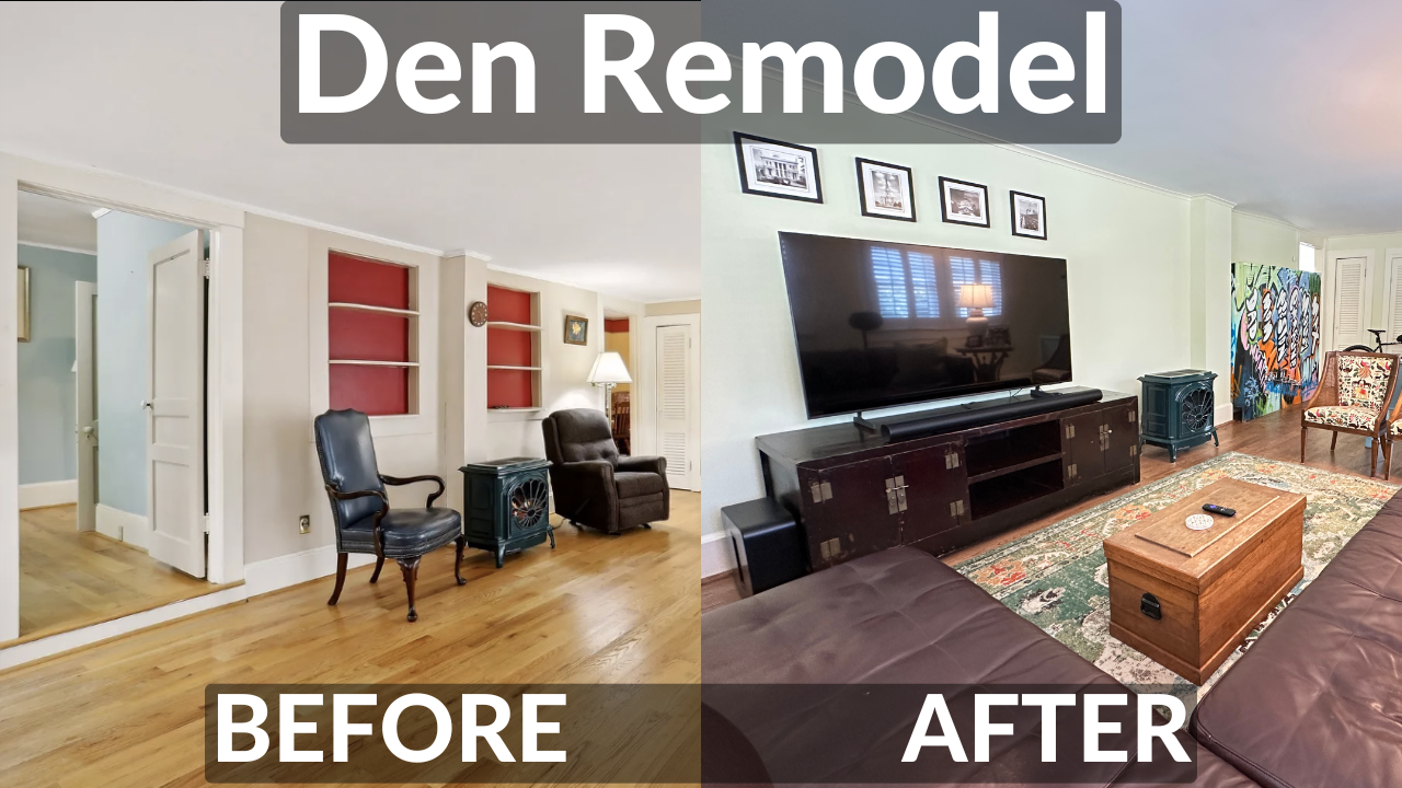 BEFORE and AFTER – Den Remodel – This Old Dean House – DeanoRolls ...